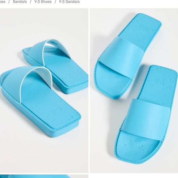 Y-3 | Shoes | Y3 Water Slides Vapour Blue Mens Sz9 Nwot Box | Poshmark